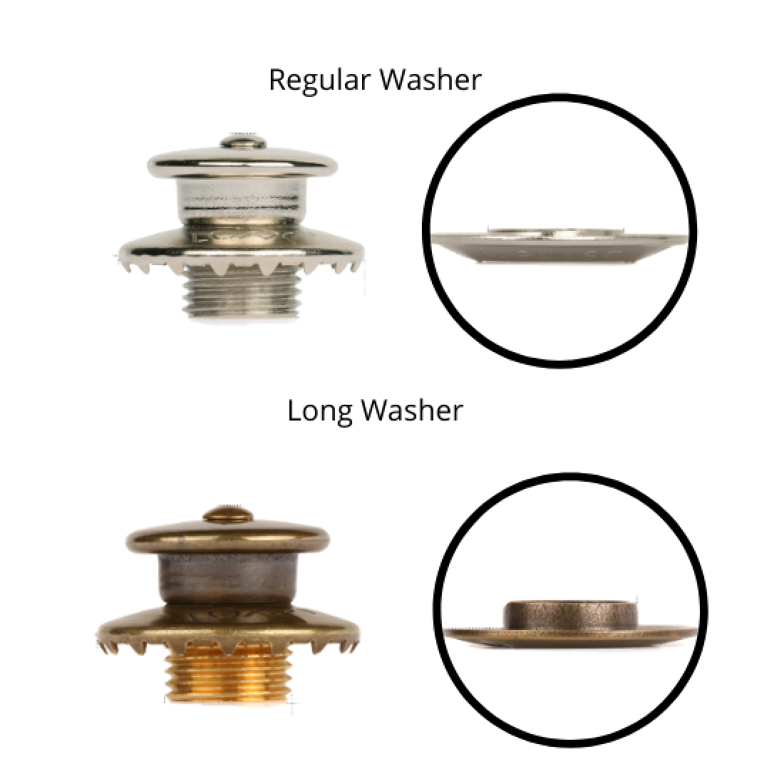 Upper Head, Victoria Design, Long Washer-9345-AB