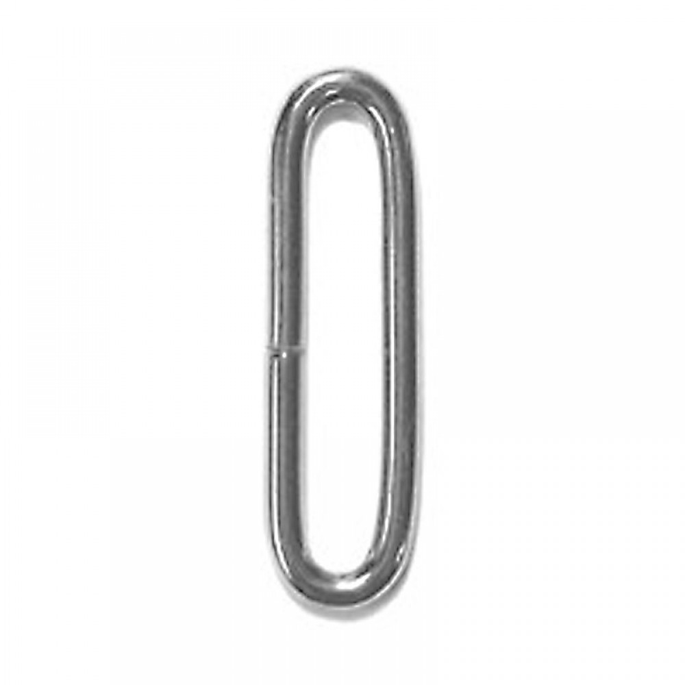 Oval Loops, Nickel Plated