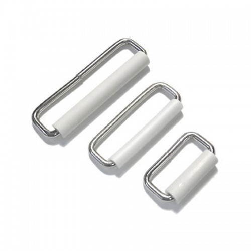 Assorted Metal Hardware Rings: Rectangular, Triangular, Oval