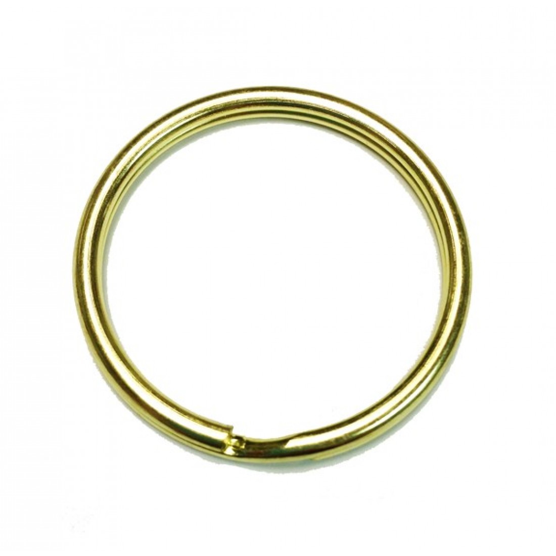 32mm Split Key Ring, Brass Plated - KR32MMBP