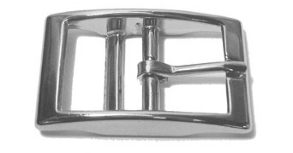 Bulk Cast Double Bar Buckles, Nickel Plated Finish - AL-520