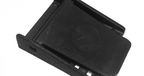 2" Cam Buckle, Black Plastic. Two holes and two slots in back - PL402-32BK